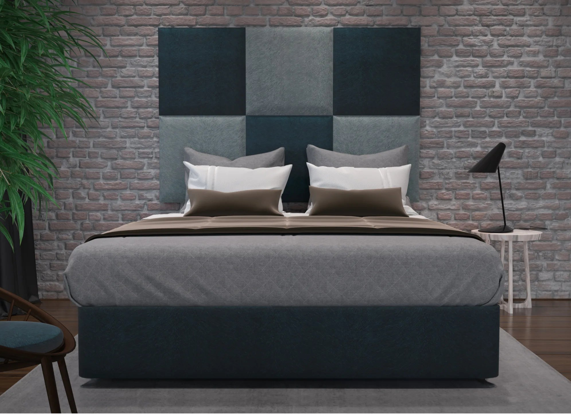 The Dartmouth Bed – Low-Profile Upholstered Bed for Custom Wall ...