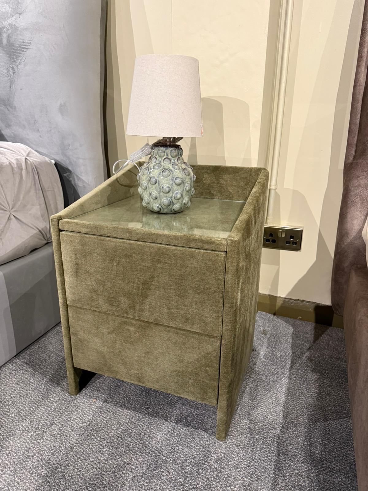 Luxury Upholstered Bedside Table – Elegant and Practical Design – The Sleep Co